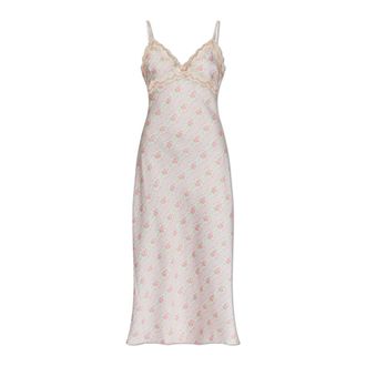 LoveShackFancy Idris Kleid mit aufgen&auml;hten Applikationen - - Dresses - Damen - Rosa - L