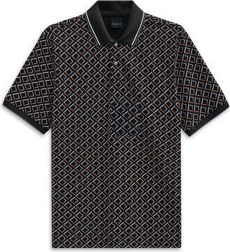 Bugatti Poloshirt Modern Fit mit Rauten-Muster