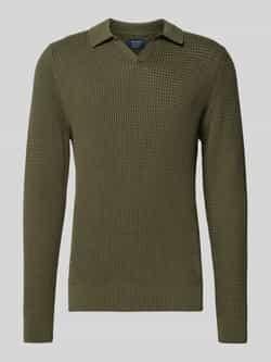 Mc Neal Strickpullover mit gerippten Abschl&uuml;ssen