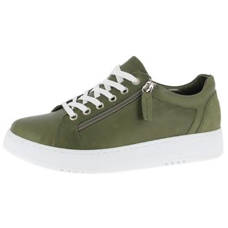 Andrea Conti Damen Low Top Sneaker, Oliv, 39 EU