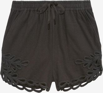 Isabel Marant Short Safa - Femme - Noir D&eacute;lav&eacute; - Taille 40 - Marant &Eacute;toile