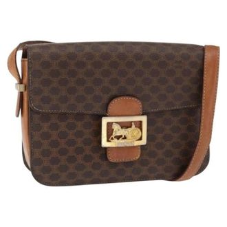 Celine Sac bandouli&egrave;re vintage en plastique Pre-owned - Femme - Pre-owned - Brun - Taille: ONE Size
