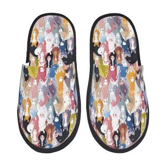 Generic Hiver Pantoufles Cheval Mignon, Dr&ocirc;le Et Color&eacute; Chaud Pantoufles Unisexe Chaussons Invit&eacute;s Pour Voyage Spa Femmes L