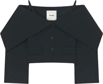 Nanushka Femme, Vestes, Noir, Taille: 38 FR Amantha Blazer