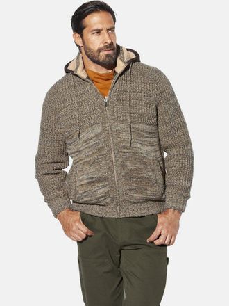 Jan Vanderstorm Kapuzenstrickjacke INGLAND mit elastischem Saumbund