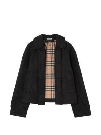 Burberry Check Jacket - Black