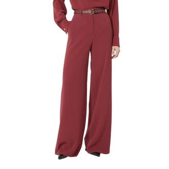 Max Mara Wide Hosen - - Trousers - Damen - Rot - XS