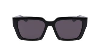 Dragon Dragon Damen Tarran Sonnenbrille, Glänzendes Schwarz mit Lumalens Rauchglas, One Size
