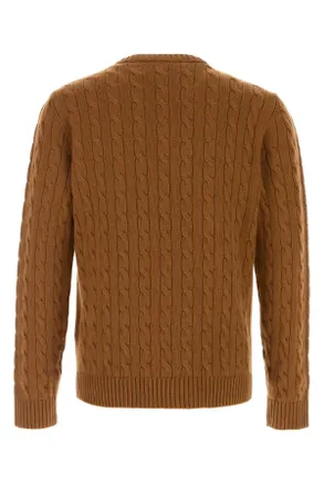 Valentino Garavani Mens Camel Cashmere Sweater Nocciola Exterior: Maglie