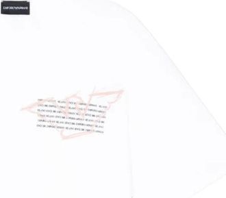 Emporio Armani Femme, Tops, Blanc, Taille: 36 FR T-Shirt Manches Courtes