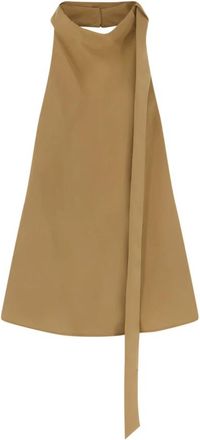 Alysi Femme, Tops, Brun, Taille: 40 FR D&eacute;bardeur &agrave; col rond