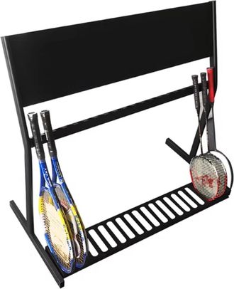 Generic Hochleistungs-Tennisschl&auml;ger-Aufbewahrungsregal, Bodenstehender Badmintonschl&auml;ger-Pr&auml;sentationsst&auml;nder, for 20 Schl&auml;ger Mit Einer Tragf&auml;higkeit Von 80