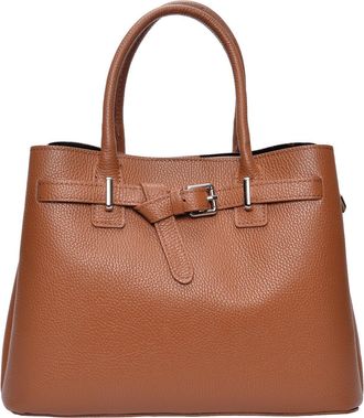 Anna Luchini Braun Rindsledertasche