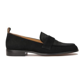 Kazar Schwarze Wildleder- und Lederslipper mit Borsten - - Shoes - Damen - Schwarzk - 36 EU