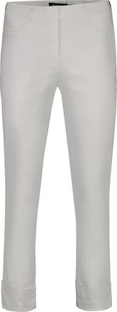 Robell Style BELLA09-7/8 Stoffhose Damen high Waist - Damenhose Power Stretch - Bengaline Stoff Hose mit Aufschlag und Gesäßtaschen - Bitte eine Größe Kleine