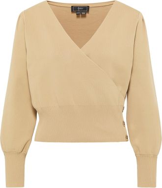 Faina Strickpullover Damen Kamel