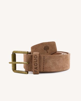 Faguo Ceinture en cuir marron