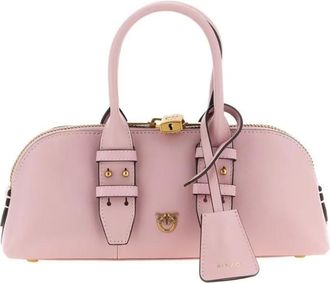 Pinko Pinko Hobo Bags - Smooth Leather Handbag With Zip Closure - Gr. unisize - in Rosa - f&uuml;r Damen