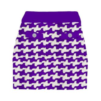 MC2 Saint Barth Kurzer Hahnentrittrock mit passendem Oberteil - - Skirts - Damen - Mehrfarbig - M