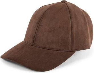 Varsity Casquette aspect daim unie