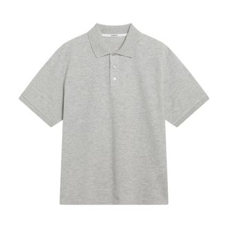 Saint Laurent Polo Classique Bande - - Tops - Herren - Grau - S