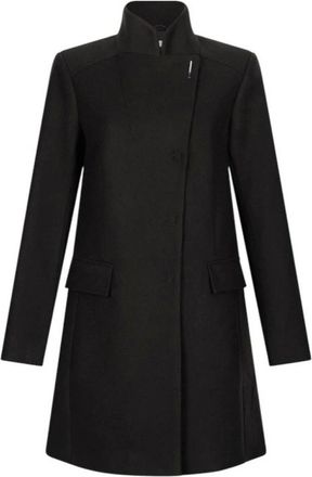 Liu Jo Femme, Manteaux, Noir, Taille: 34 FR Mf5119J4873 Manteau Croisé en Double Tissu