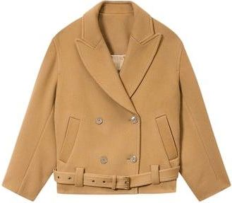 Isabel Marant Manteau court Warna en laine vierge et cachemire