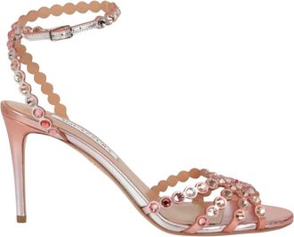 Aquazzura Femme, Chaussures, Rose, Taille: 41 EU Tequila Sandal 85