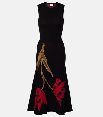 Erdem Midikleid aus Jacquard