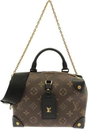 Louis Vuitton Sac bandouli&egrave;re Petit Malle Souple Monogram Pre-owned - Femme - Pre-owned - Brun - Taille: ONE Size