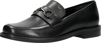 Wojas WOAJS - Mokassins für Damen | Naturleder | Schuhe mit Schwarzer Dekoration | Weiches Futter | Klassisches Design | 46092-51 - Schwarz, Größe 39