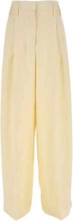 Jil Sander Femme, Pantalons, Jaune, Taille: 34 FR Wide Pantalons