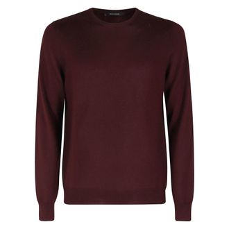Tagliatore Maglia Girocollo - - Knitwear - Herren - Rot - 2XL