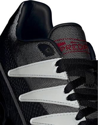 adidas Calf Leather Striped Sneakers - Black