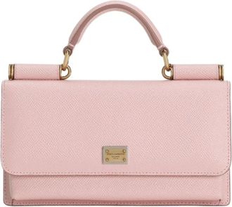 Dolce & Gabbana Femme, Sacs, Rose, Taille: ONE Size Mini sac en cuir de veau