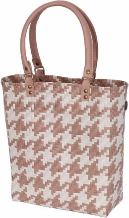Handed By [DL] Mayfair Shopper Copper Blush with Champagne Pattern Size XS with Long PU Handles