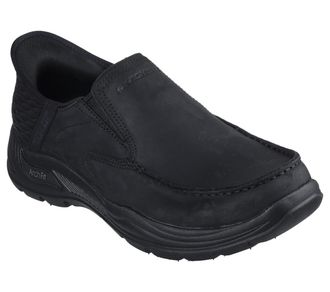 Skechers Herren Arch Fit Motley-Milo Slip On, Schwarz, 41 EU