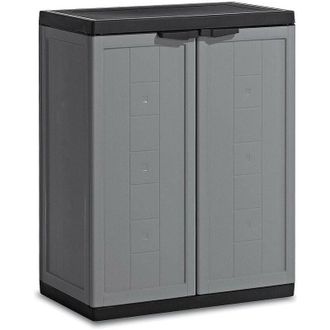 Keter Niedriger schwarzgrauer Kleiderschrank 68x39x85H cm. Lustig