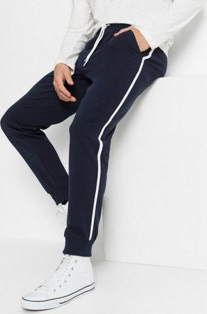 Bonprix Jogginghose (Packung, 2-tlg) mit weichem Innenmaterial, mit seitlichen Kontraststreifen