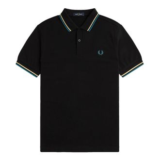 Fred Perry Schwarzes Twin Tipped Poloshirt - - Tops - Herren - Schwarzk - S
