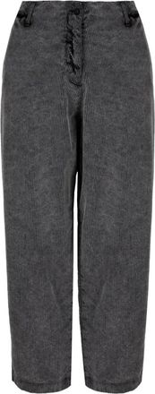 Bomboogie Femme, Pantalons, Noir, Taille: 40 FR Pantalon Ballon en Velours C&ocirc;tel&eacute;