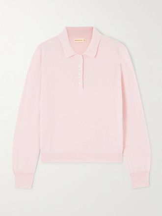 &Daughter Aoife Pullover Aus Einer Kaschmir-baumwollmischung Mit Polokragen - Pink