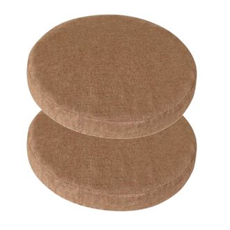 Generic 40cm Rund Stuhlkissen 2er Set Weiche Leinen Stuhlkissen Waschbar Sitzkissen Stuhl rutschfest Sitzpolster Stuhlauflage Bodenkissen f&uuml;r K&uuml;che Esszimmer 