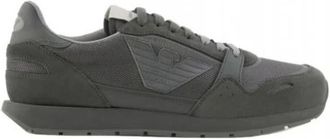 Emporio Armani Homme, Chaussures, Gris, Taille: 42 EU Emporio Armani - Chaussures > Baskets