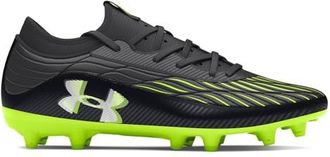 Under Armour Magnetico Select 4 Baskets de football à crampons pour adulte Unisexe, (001) Noir/Anthracite/Blanc, 11.5 Women/10 Men