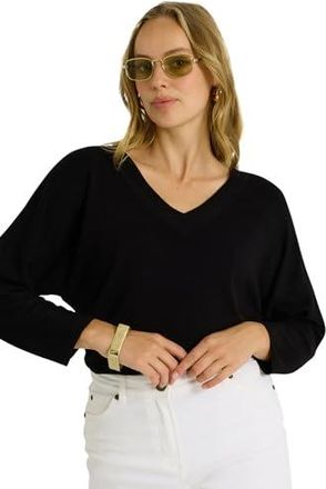 Grain de Malice Pull Brillant &agrave; col V Femme
