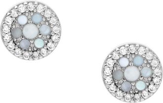 Fossil Ohrringe F&uuml;r Frauen Sterling Silber, L&auml;nge: 7.2 X 1.3mm Silber Sterling Silber Ohrringe, JFS00518040