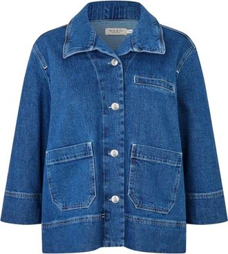 Masai Jovinia Denim Jacket - Femme - Vestes - Bleu - Taille: 46 FR