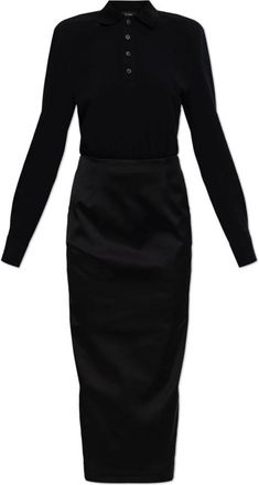 Willy Chavarria Femme, Robes, Noir, Taille: 36 FR Polo Dress