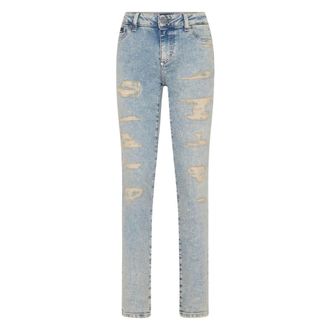 Philipp Plein Femme, Jeans, Bleu, Taille: W27 Jegging Taille Haute